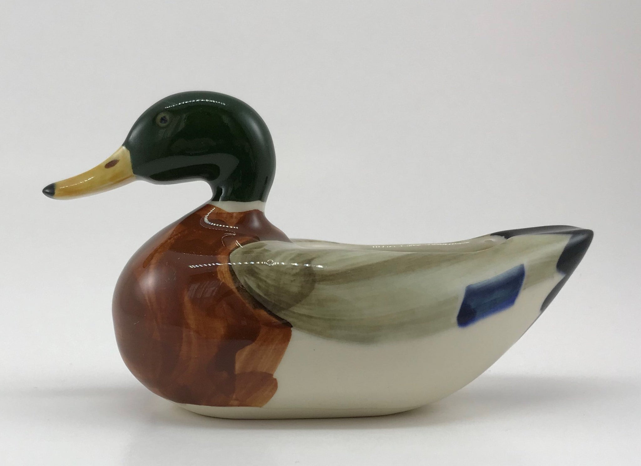 Goss Mallard Duck Planter, Hand-painted Glazed Porcelain, Mid-century ...